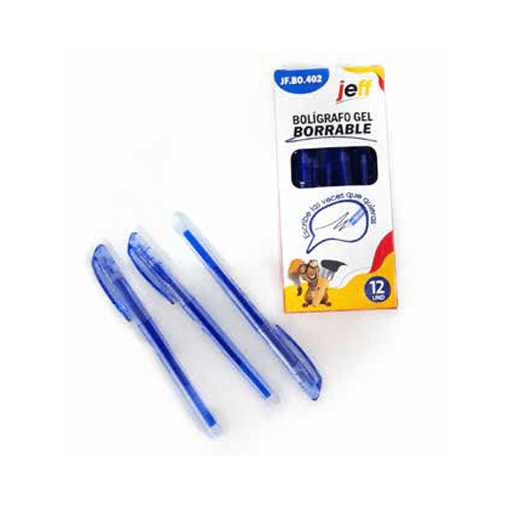 ESFERO BORRABLE JEFF AZUL 0.5MM – Fragata